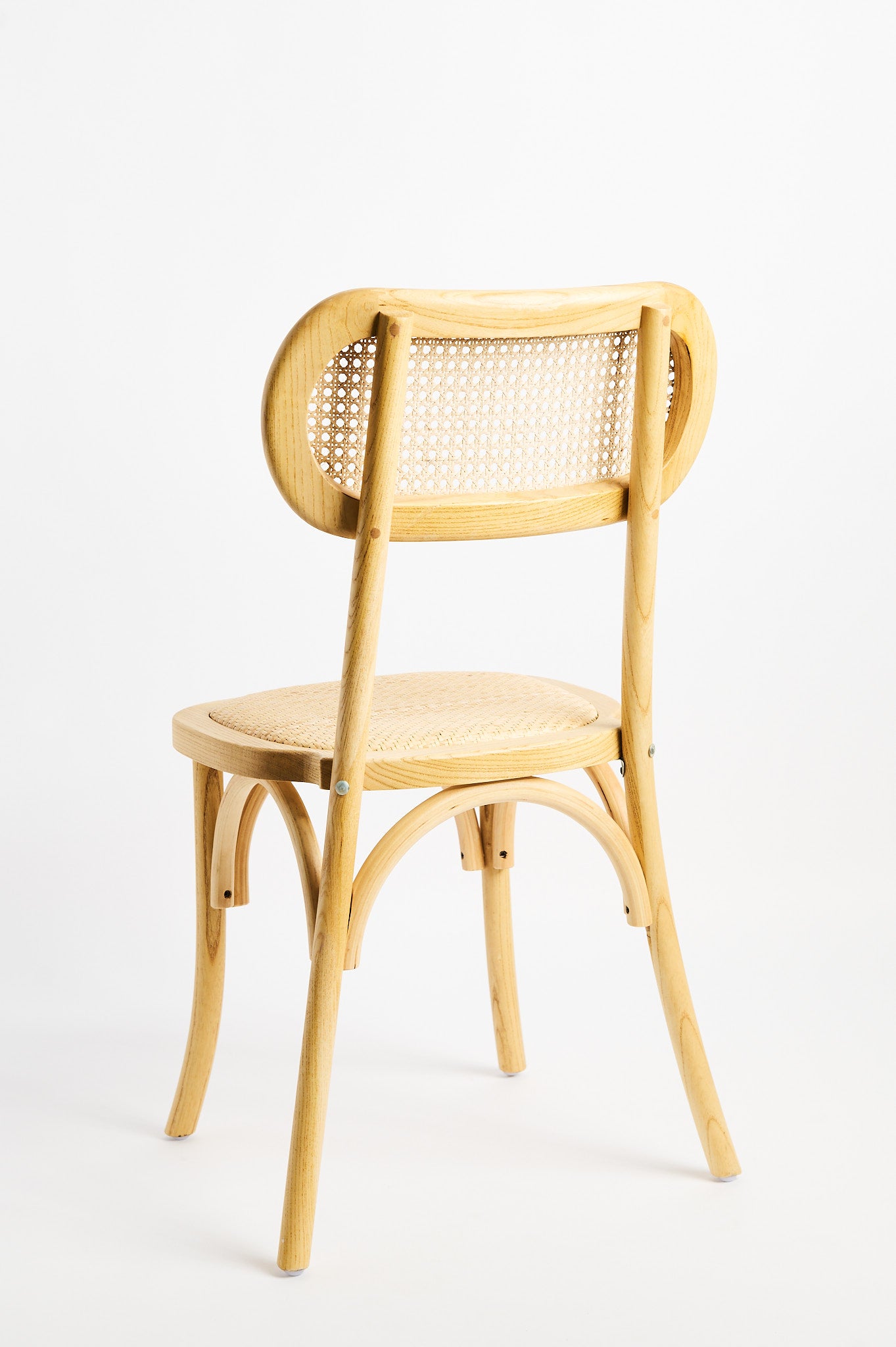 Wood Rattan Chair – Posh Rentals